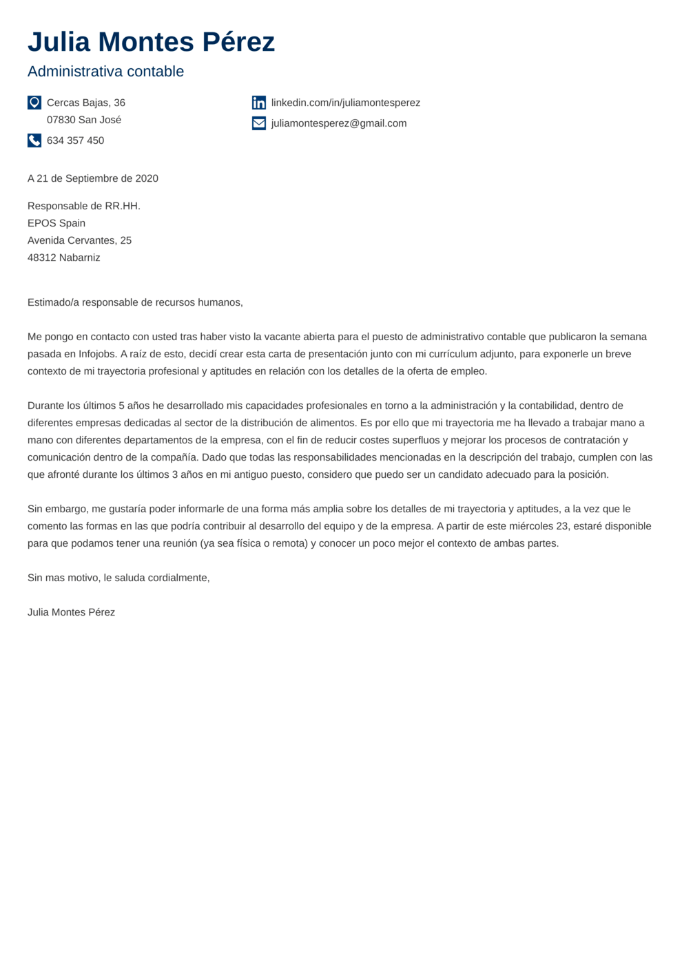 Ejemplos De Formato De Carta Con Cc