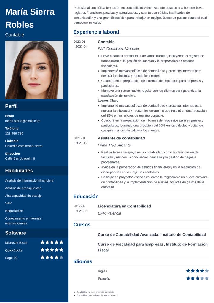 Plantillas de Curriculum Vitae: Modelos de CV (gratis)