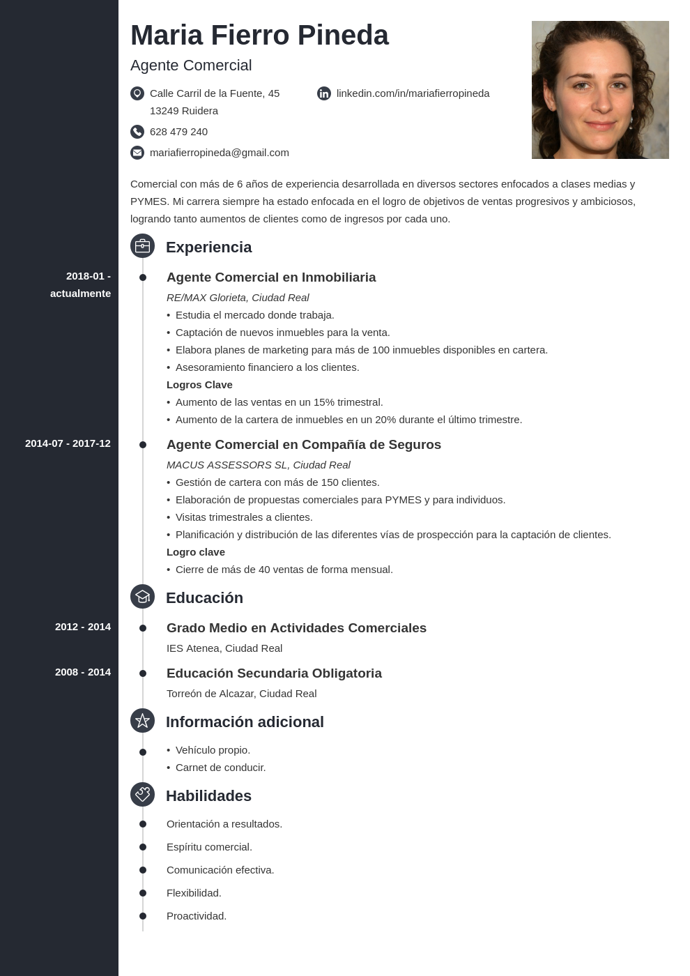 Ejemplos De Resume Para Trabajos Como Hacer Un Currículum Para Comercial: Guía + Ejemplos ...