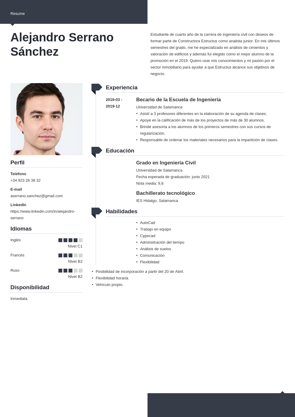 Ejemplos y Plantillas de Currículum para Estudiante (2025)