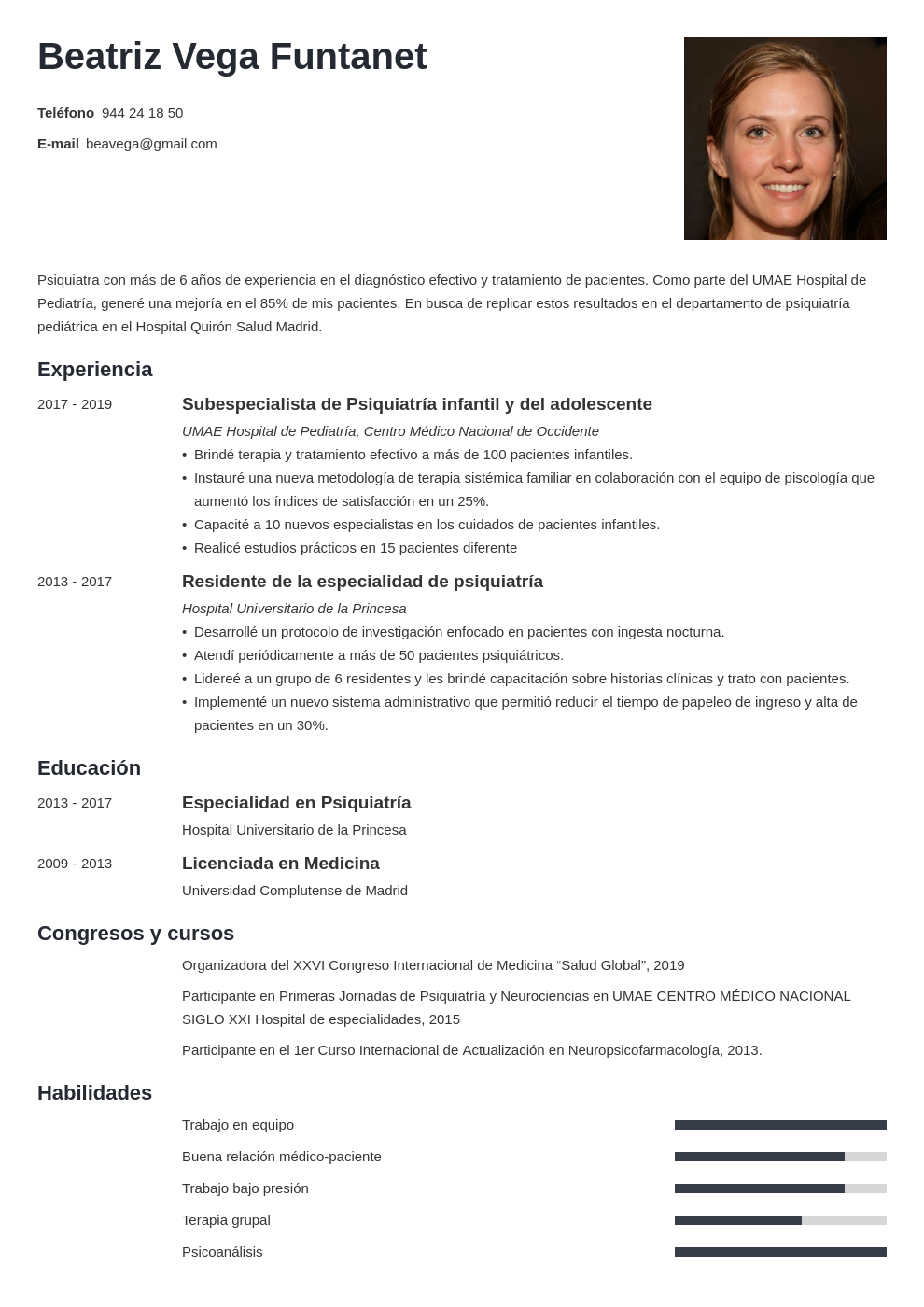 Cómo Hacer un CV para Médico: Plantillas y Ejemplos