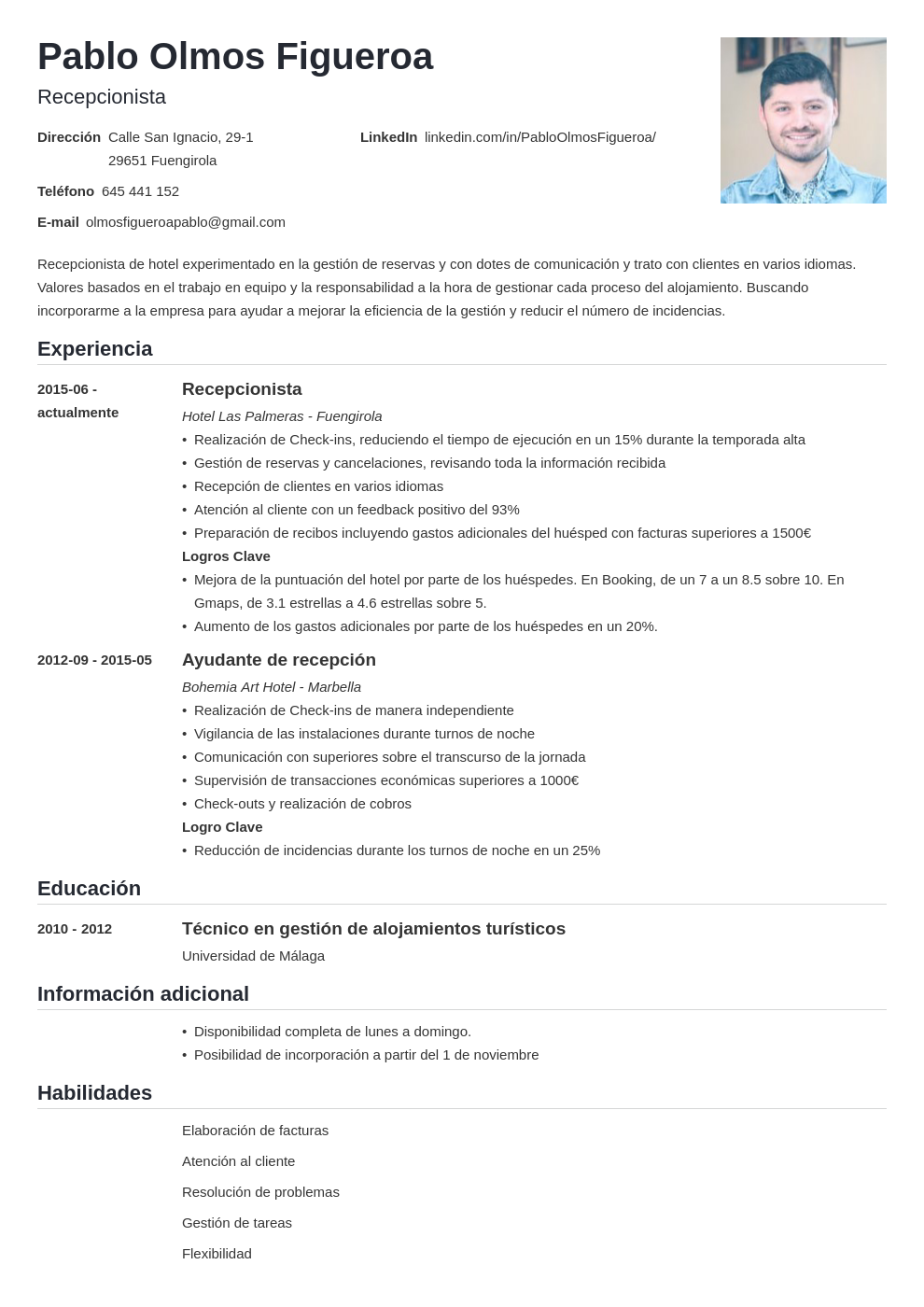 CV Cronológico: Plantillas, Estructura y Ejemplos Prácticos