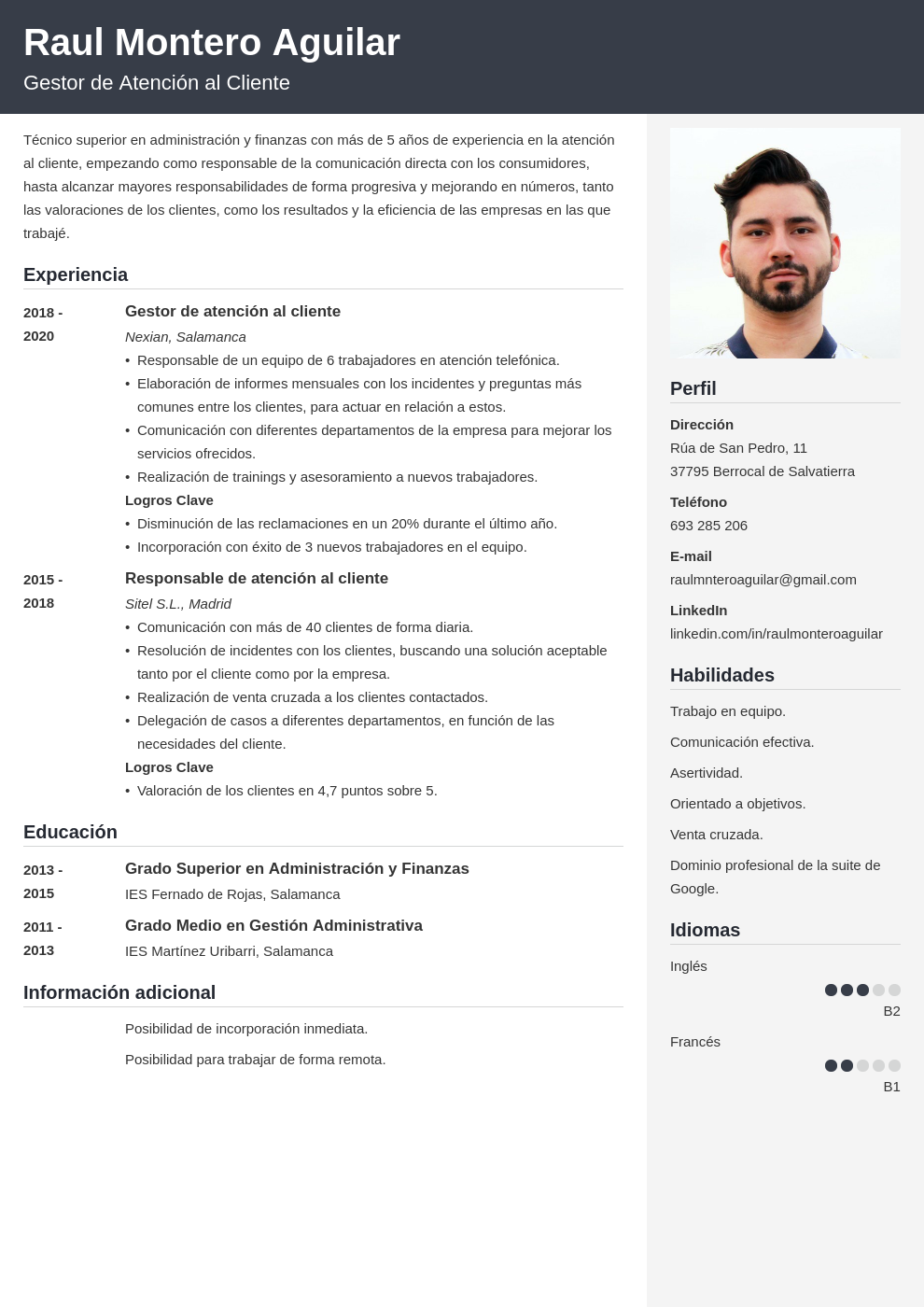 Estructura de un curriculum vitae: cómo ordenar el contenido