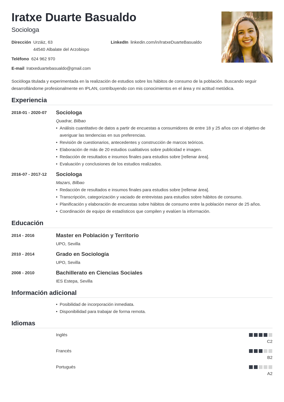 21 Plantillas de Curriculum Vitae en PDF para Rellenar Gratis